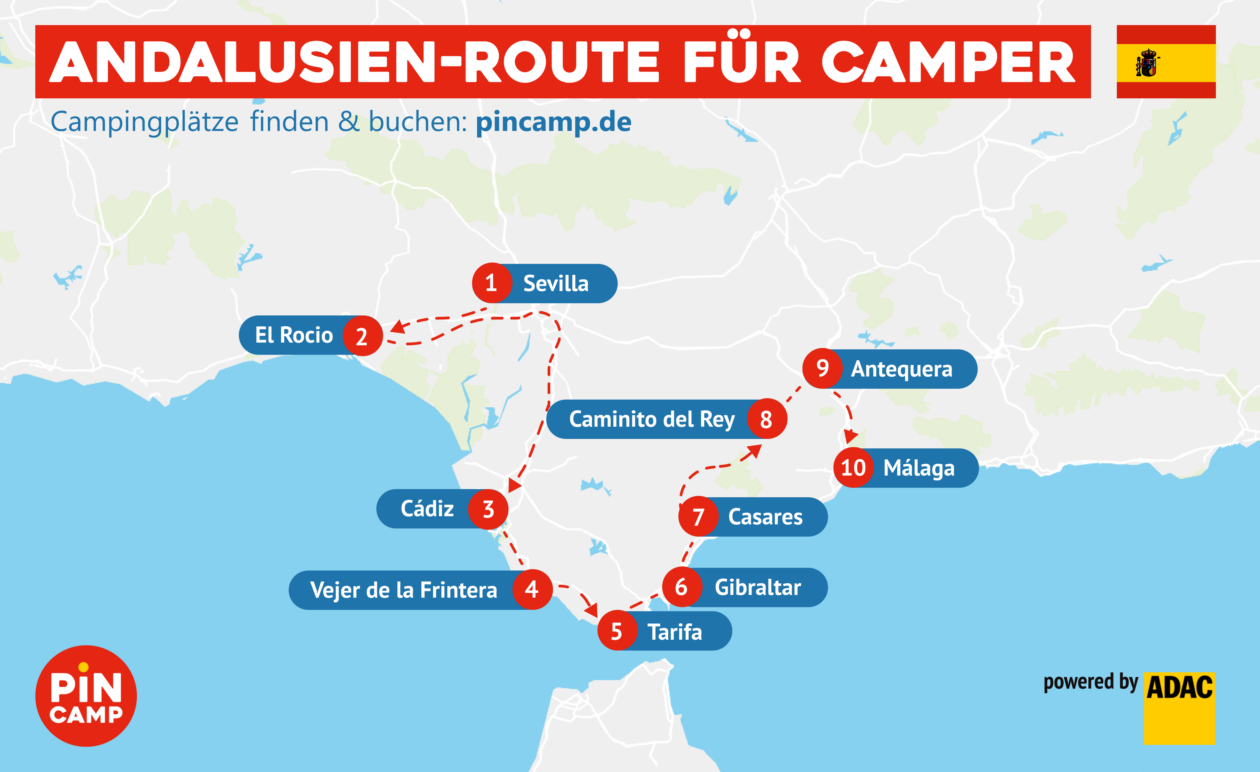 2 Wochen Camper-Roadtrip durch Andalusien | PiNCAMP by ADAC