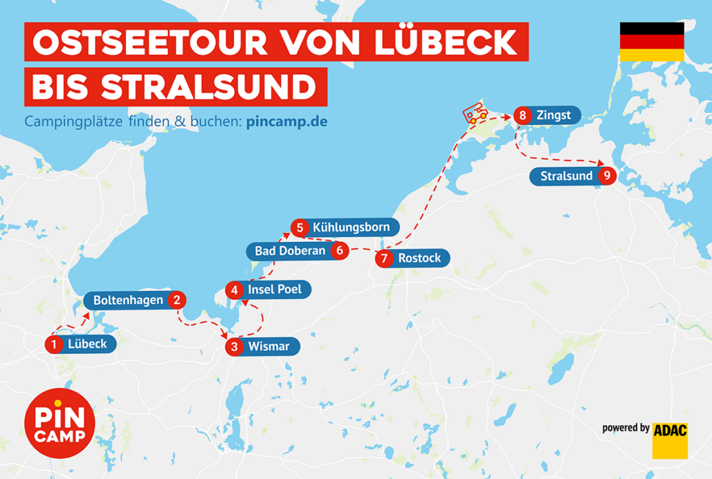 Kurzeste Route Zur Ostsee Auto