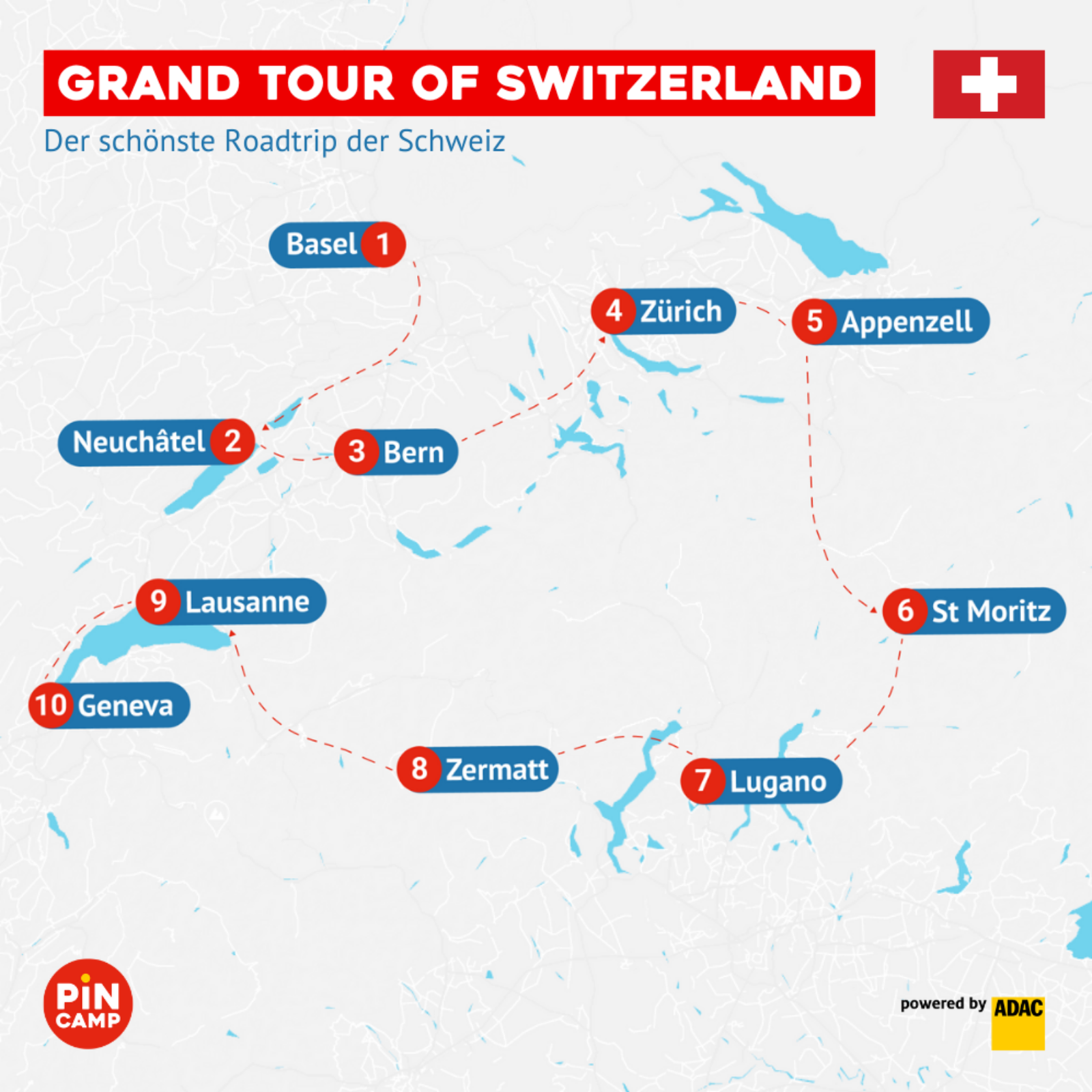 Grand Tour of Switzerland: Der schönste Roadtrip der Schweiz