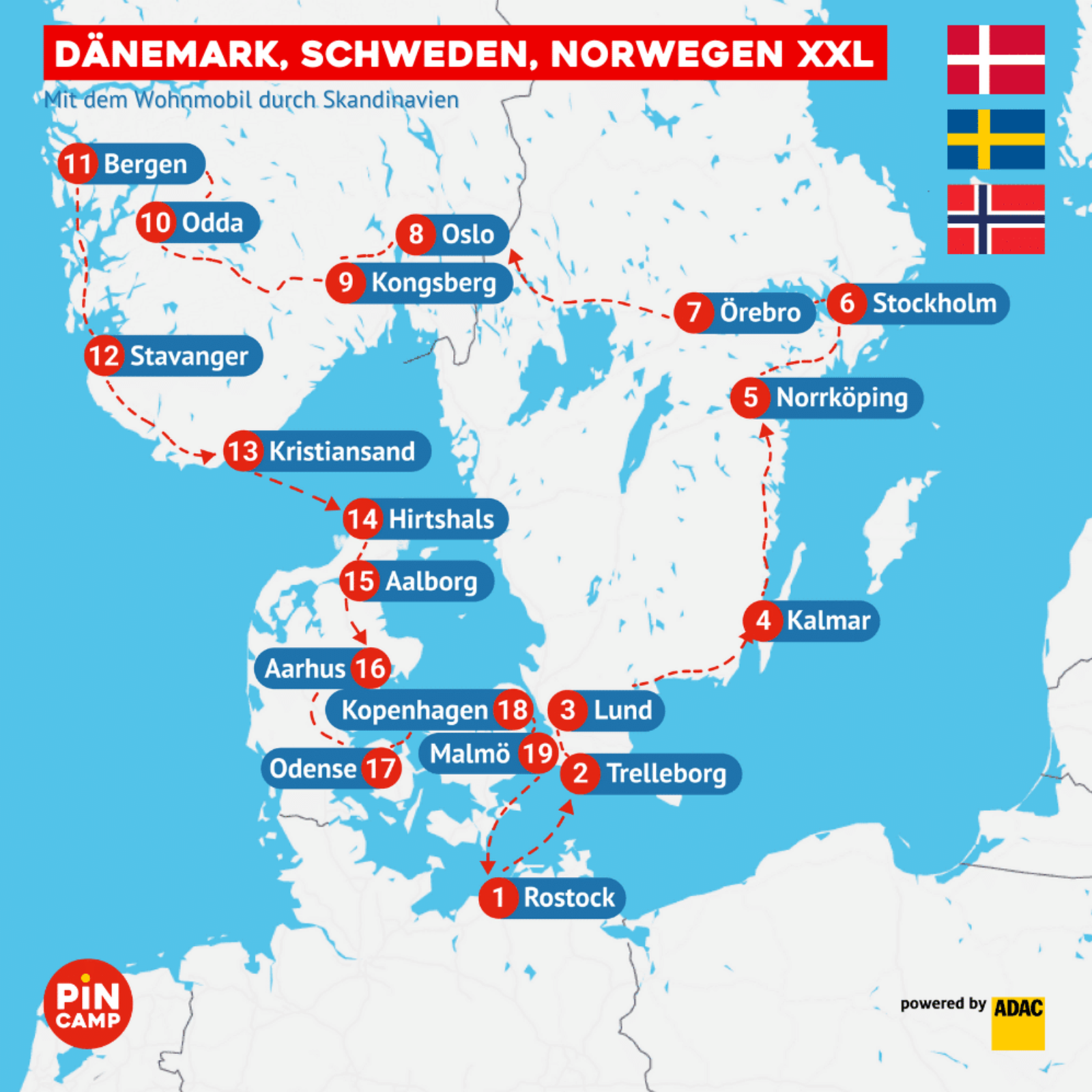 Rundreise Schweden Norwegen