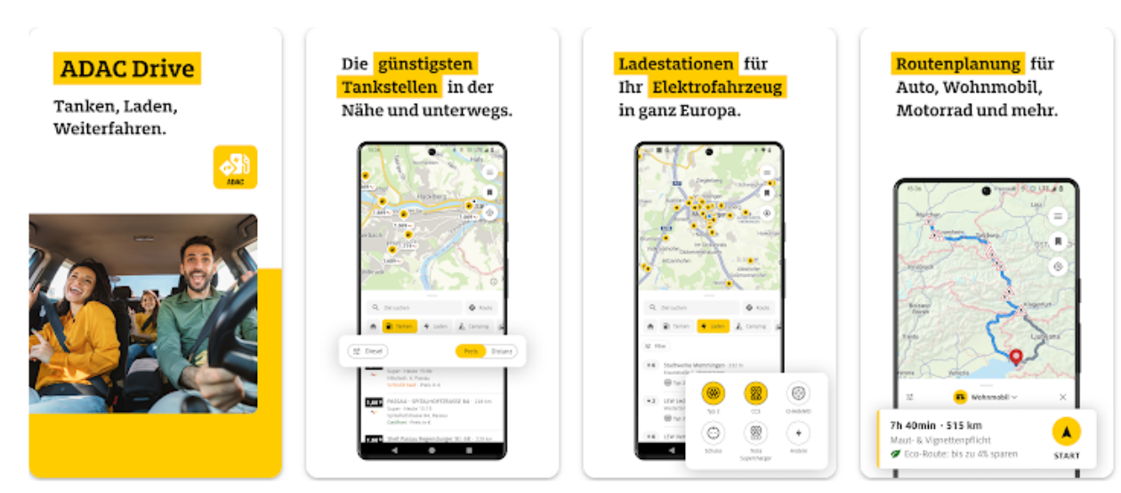 ADAC Routenplaner: Planen mit ADAC Maps